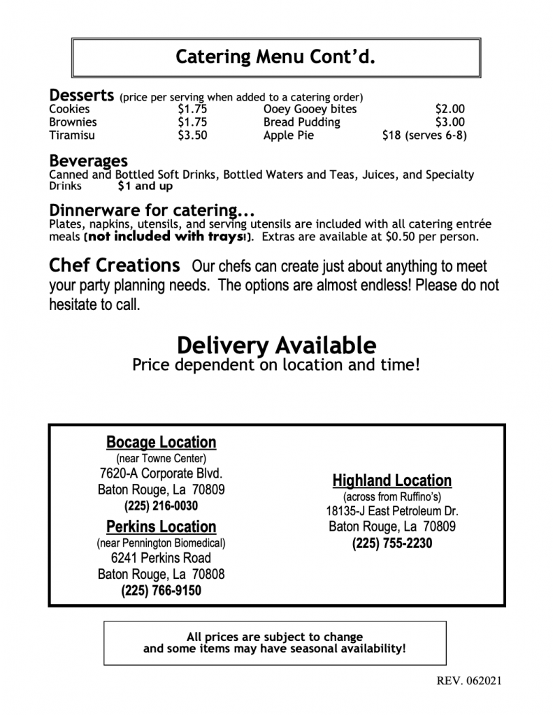 Party Tray And Catering Menus – Maxwell's Market